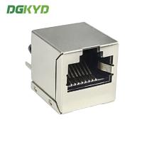 China 1000 Base-T ethernet connector Magnetic module, vertical insertion, metal shielded for sale