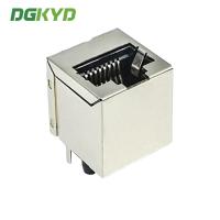 China 1000 Base-T ethernet connector Magnetic module, vertical insertion, metal shielded for sale
