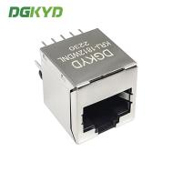 China 1000 Base-T ethernet connector Magnetic module, vertical insertion, metal shielded for sale