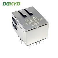 China DGKYD111Q070DB2A1D Ethernet RJ45 Socket 1000BASE-TX Integrated Transformer G/Y for sale
