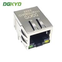 China DGKYD111Q070DB2A1D Ethernet RJ45 Socket 1000BASE-TX Integrated Transformer G/Y for sale