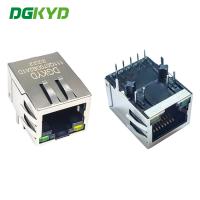 China DGKYD111Q070DB2A1D Ethernet RJ45 Socket 1000BASE-TX Integrated Transformer G/Y for sale