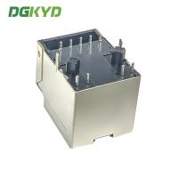China DGKYD511B412AC2A2DPK2068 RJ45 180 Degree Direct Plug Network Interface 10p10c RJ45 With Light for sale