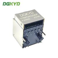 China DGKYD511B412AC2A2DPK2068 RJ45 180 Degree Direct Plug Network Interface 10p10c RJ45 With Light for sale