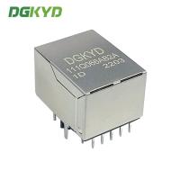 China DGKYD RJ45 Network Connector with LED 10/100/1000BASE-T Gigabit Ethernet Integrated Modular Jack for sale