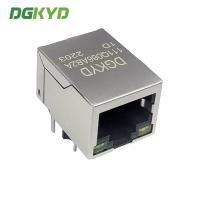 China DGKYD RJ45 Network Connector with LED 10/100/1000BASE-T Gigabit Ethernet Integrated Modular Jack for sale