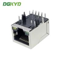 China DGKYD RJ45 Network Connector with LED 10/100/1000BASE-T Gigabit Ethernet Integrated Modular Jack for sale