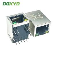China DGKYD RJ45 Network Connector with LED 10/100/1000BASE-T Gigabit Ethernet Integrated Modular Jack for sale