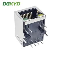 China KRJ-125GYNL RJ45 100M Integrated Filter Network Connector 8PIN Shielded with LED for sale