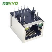 China KRJ-125GYNL RJ45 100M Integrated Filter Network Connector 8PIN Shielded with LED for sale