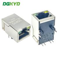 China Tap-Up Modular Jack RJ45 with Transformer Integrated magnetics 100M, 25.4mm for sale