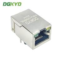China Tap-Up Modular Jack RJ45 with Transformer Integrated magnetics 100M, 25.4mm for sale