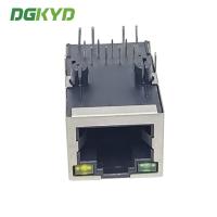 China Tap-Up Modular Jack RJ45 with Transformer Integrated magnetics 100M, 25.4mm for sale