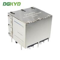 China DGKYD22Q042DB2A5D068 RJ45 Gigabit Network Connector 10-Pin With EMI Shield -40℃ to 85℃ Operating Temperature for sale