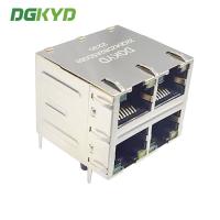 China DGKYD22Q042DB2A5D068 RJ45 Gigabit Network Connector 10-Pin With EMI Shield -40℃ to 85℃ Operating Temperature for sale