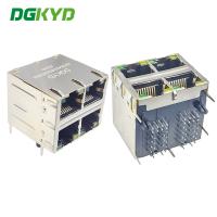 China DGKYD22Q042DB2A5D068 RJ45 Gigabit Network Connector 10-Pin With EMI Shield -40℃ to 85℃ Operating Temperature for sale