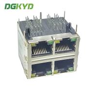 China DGKYD22Q042DB2A5D068 RJ45 Gigabit Network Connector 10-Pin With EMI Shield -40℃ to 85℃ Operating Temperature for sale
