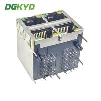 China DGKYD22Q042DB2A5D068 RJ45 Gigabit Network Connector 10-Pin With EMI Shield -40℃ to 85℃ Operating Temperature for sale