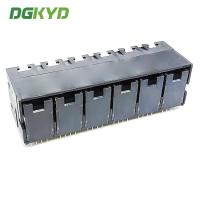 China 2x6 Multiport RJ45 Connector 8P8C All Plastic 1000BASE-T Network Jack for sale