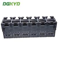 China 2x6 Multiport RJ45 Connector 8P8C All Plastic 1000BASE-T Network Jack for sale