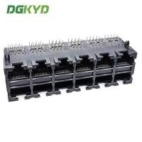 China 2x6 Multiport RJ45 Connector 8P8C All Plastic 1000BASE-T Network Jack for sale