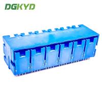 China 2x6 Multi Port RJ45 Connector 8P8C Without Filter 1000BASE-T Ethernet Jack for sale
