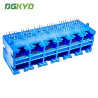 China 2x6 Multi Port RJ45 Connector 8P8C Without Filter 1000BASE-T Ethernet Jack for sale