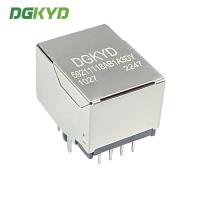 China DGKYD59211118AB1A3DY1027 RJ45 10P8C Socket Without Filter With LED 59 Series Yellow/Green Connector for sale