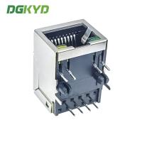 China DGKYD59211118AB1A3DY1027 RJ45 10P8C Socket Without Filter With LED 59 Series Yellow/Green Connector for sale