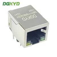 China DGKYD59211118AB1A3DY1027 RJ45 10P8C Socket Without Filter With LED 59 Series Yellow/Green Connector for sale