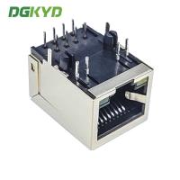 China DGKYD59211118AB1A3DY1027 RJ45 10P8C Socket Without Filter With LED 59 Series Yellow/Green Connector for sale