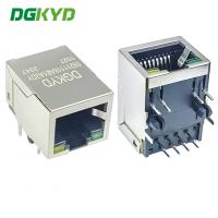 China DGKYD59211118AB1A3DY1027 RJ45 10P8C Socket Without Filter With LED 59 Series Yellow/Green Connector for sale