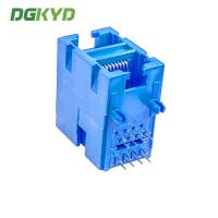 China DGKYD 5921 RJ45 Network Socket 2x1 Port 8P8C Modular Jack Without Shield 1000BASE-T for sale