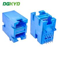 China DGKYD 5921 RJ45 Network Socket 2x1 Port 8P8C Modular Jack Without Shield 1000BASE-T for sale