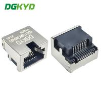 China DGKYD60S1188GWA6DY1008 60S Single Port TAB UP RJ45 Network Jack Without LED - 8 Position Right Angle PCB Mount for sale