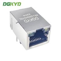 China Tap Up Female Connector RJ45 Modular Jack 10/100BASE With LED for sale