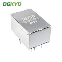 China Tap Up Female Connector RJ45 Modular Jack 10/100BASE With LED for sale
