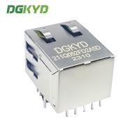 China DGKYD211Q052FD2A5D RJ45 Network Connector with Ethernet Filter - 10G BASE-T Speed, 8 Terminals for sale