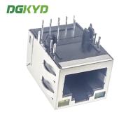 China DGKYD211Q052FD2A5D RJ45 Network Connector with Ethernet Filter - 10G BASE-T Speed, 8 Terminals for sale