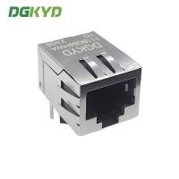 China DGKYD RJ45 Connector Single Port Shielded Jack 100M Lampless 8P8C Through Hole for sale