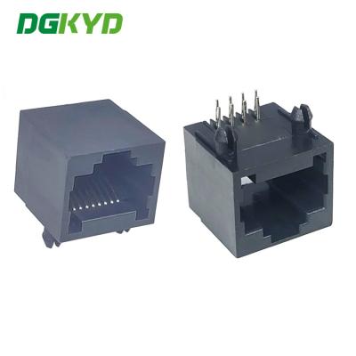 China DGKYD56311188IWA1DY1030 RJ45 Single Port Connector 8P8C All Plastic Lightless -40℃ to +85℃ Operating Temperature for sale