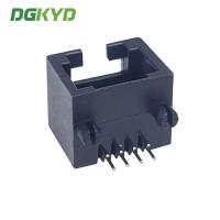 China DGKYD53241188IWA1DY1006 Single Port RJ45 Network Connector - 8 Position Black Plastic with -40℃ to +85℃ Operating Range for sale