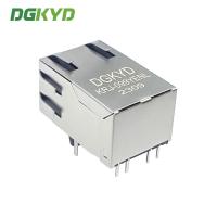 China KRJ-099YENL Network Interface Computer RJ45 Connector With Baiyum Board Light Strip for sale