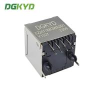China DGKYD 8P8C RJ45 Socket 180 Degree Direct Interface - 10/100/1000BASE-T Compatible with 8 Positions and -40℃ to 85℃ Operating Range for sale