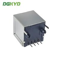 China DGKYD 8P8C RJ45 Socket 180 Degree Direct Interface - 10/100/1000BASE-T Compatible with 8 Positions and -40℃ to 85℃ Operating Range for sale