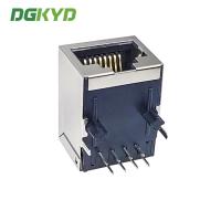 China DGKYD111B035GWA1D RJ45 Network Socket 8P8C Shielded Connector 10/100 BASE-T Right Angle PCB Mount for sale