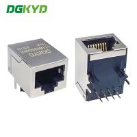 China DGKYD111B035GWA1D RJ45 Network Socket 8P8C Shielded Connector 10/100 BASE-T Right Angle PCB Mount for sale