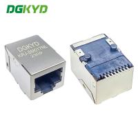 China KRJ-SM017NL Shielded CAT5 Network Jack with Internal Transformer - 21.3mm Length, 8-Port SMD Connector for sale