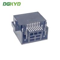 China RJ45 Sink Plate Connector 8.2 All Plastic LED Lamp SMD 10/100/1000 Base-T Single Port Jack for sale