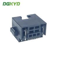 China RJ45 Sink Plate Connector 8.2 All Plastic LED Lamp SMD 10/100/1000 Base-T Single Port Jack for sale